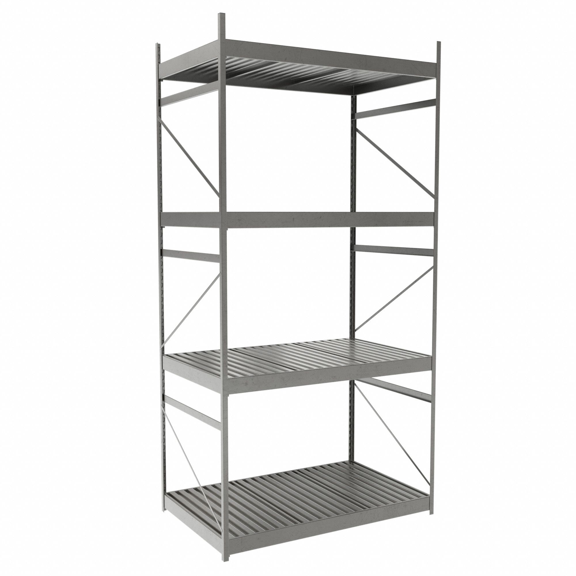 EQUIPTO, Starter, Light-Duty, Bulk Rack With Decking - 36F967|1018D40S ...