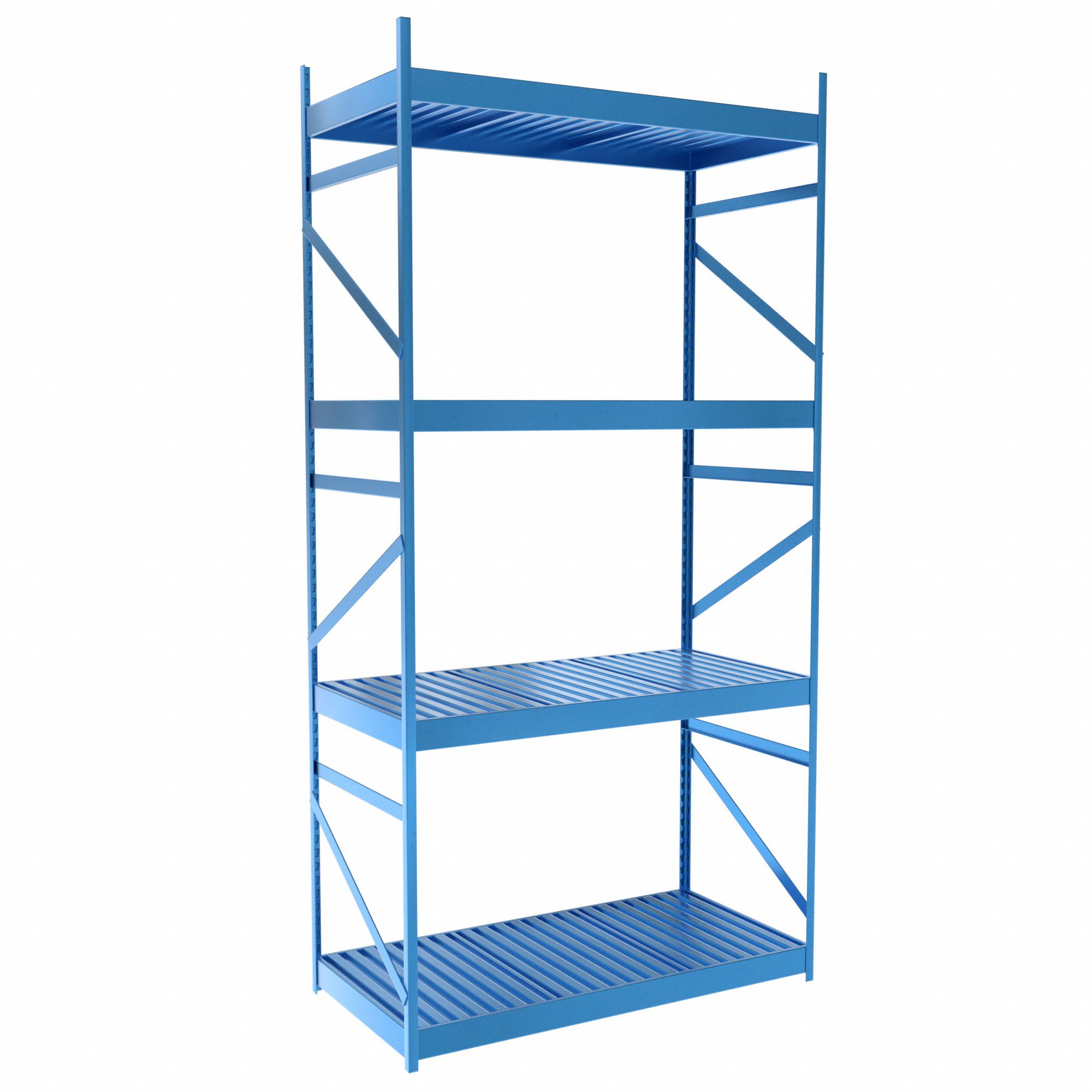 EQUIPTO, Starter, Light-Duty, Bulk Rack With Decking - 36F973|1018D42S ...