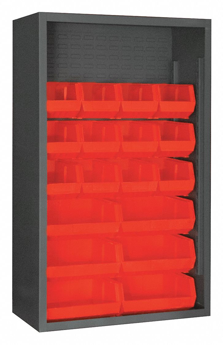 DURHAM MFG, 36 in x 18 in x 60 in, 1 Sided, Bin Cabinet - 36FA53|5002 ...