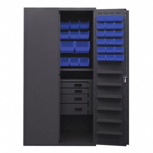 DURHAM MFG, 36 in x 24 in 72 in, 13 Shelves, Bin Cabinet - 36FA93 ...