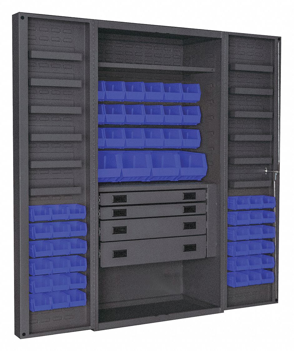 DURHAM MFG, 36 in x 24 in 72 in, 13 Shelves, Bin Cabinet - 36FC23 ...