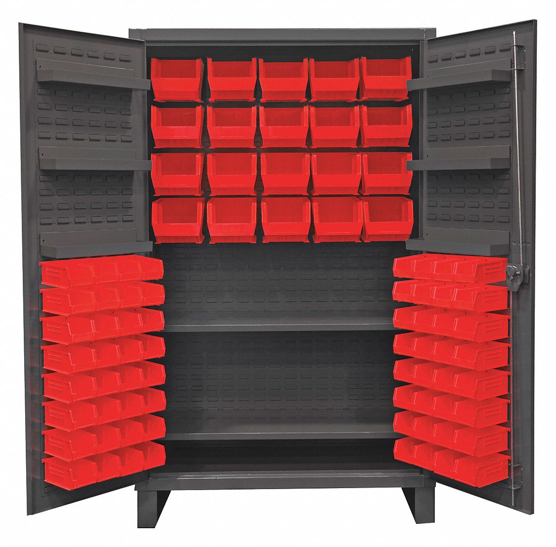 DURHAM MFG, 48 in x 24 in 78 in, 8 Shelves, Bin Cabinet - 36FC60|HDC48 ...