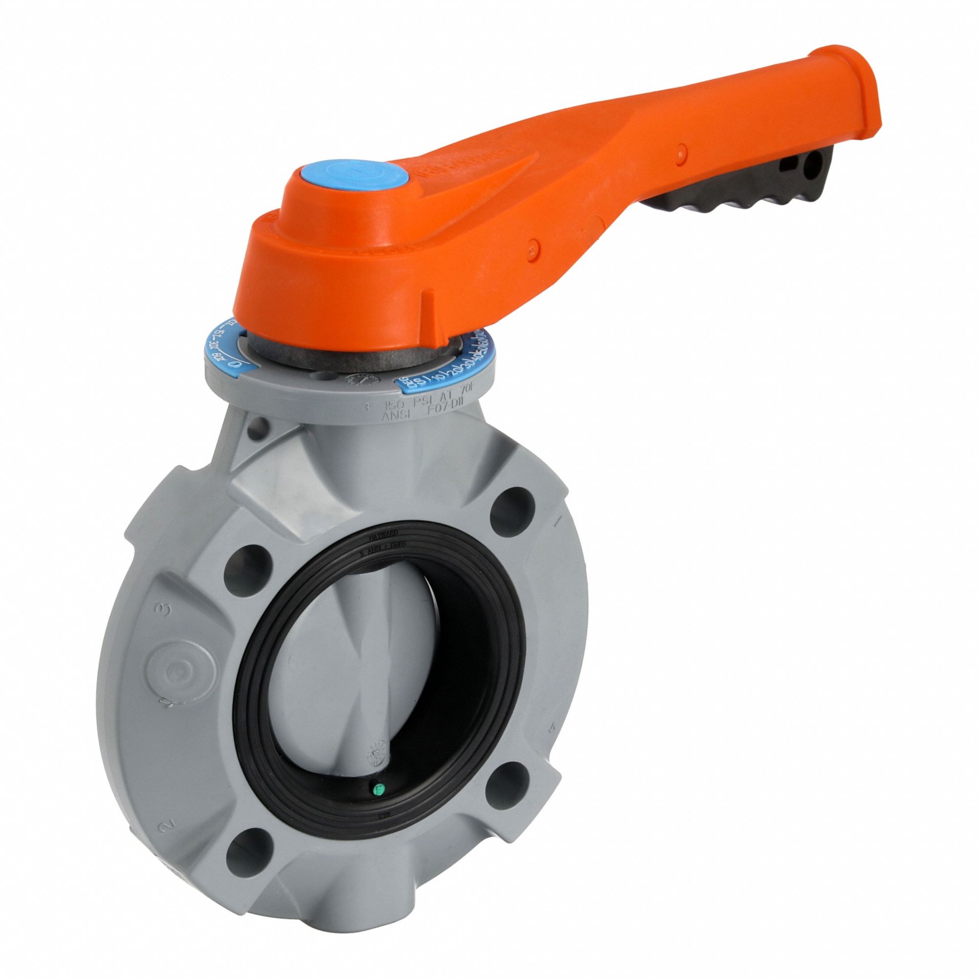 HAYWARD, 3 in Pipe Size, Concentric, Butterfly Valve - 36FR71 ...