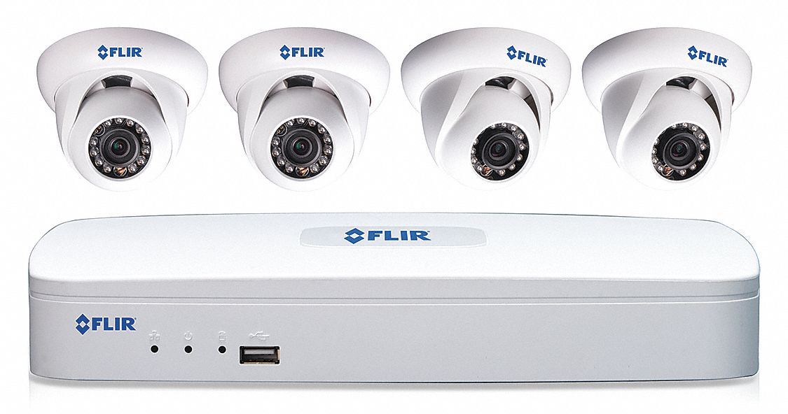 Network Video Recorder Kit,Ethernet,1TB - Grainger