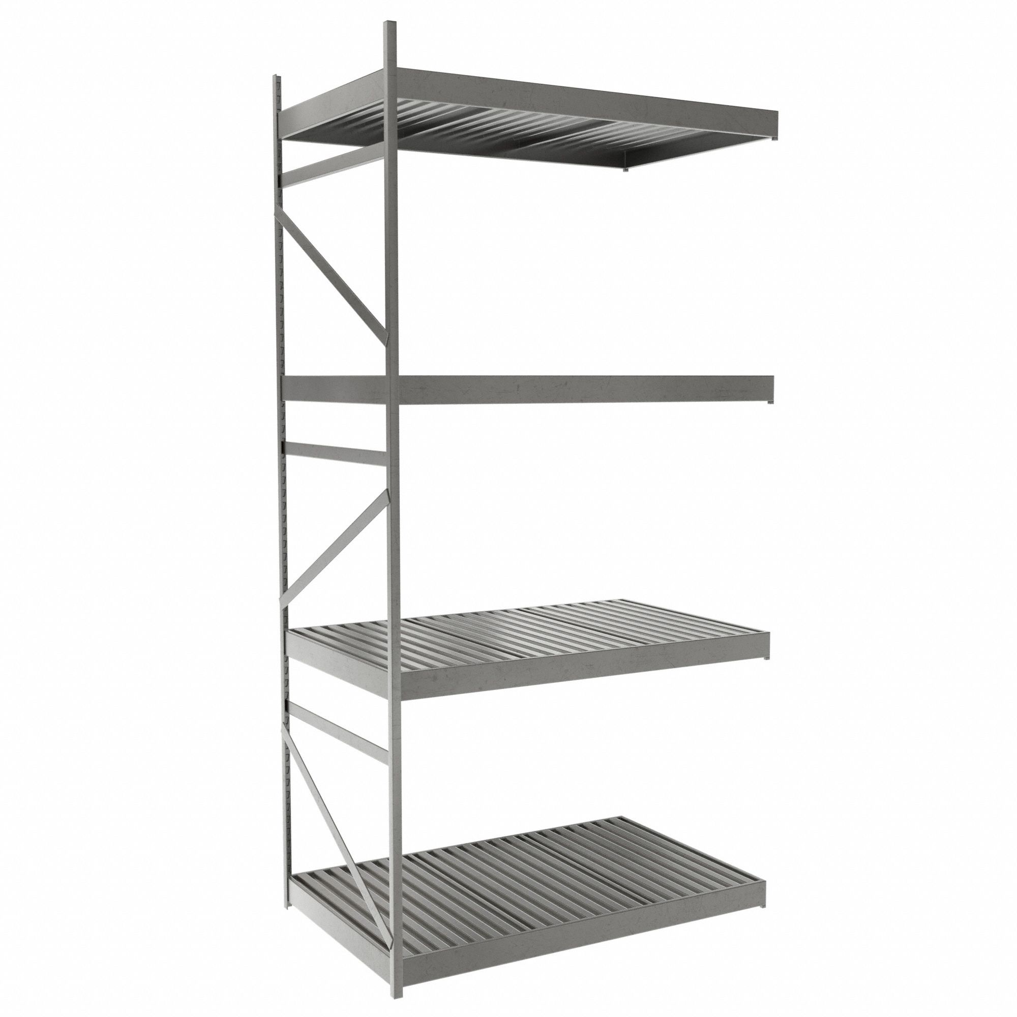 EQUIPTO, Add-On, Light-Duty, Bulk Rack With Decking - 36G002|1018D40A ...