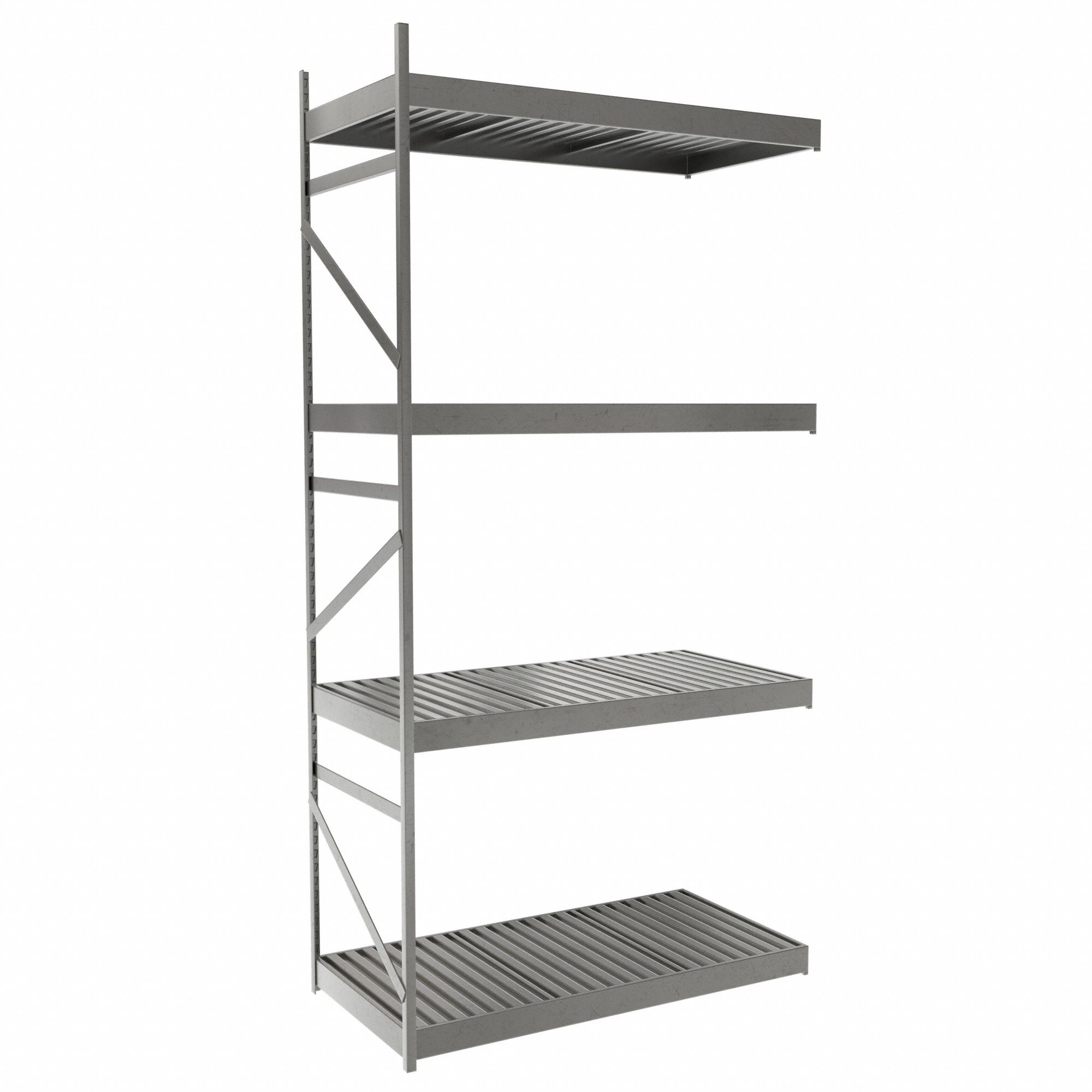 EQUIPTO, Add-On, Light-Duty, Bulk Rack With Decking - 36G010|1018D42A ...