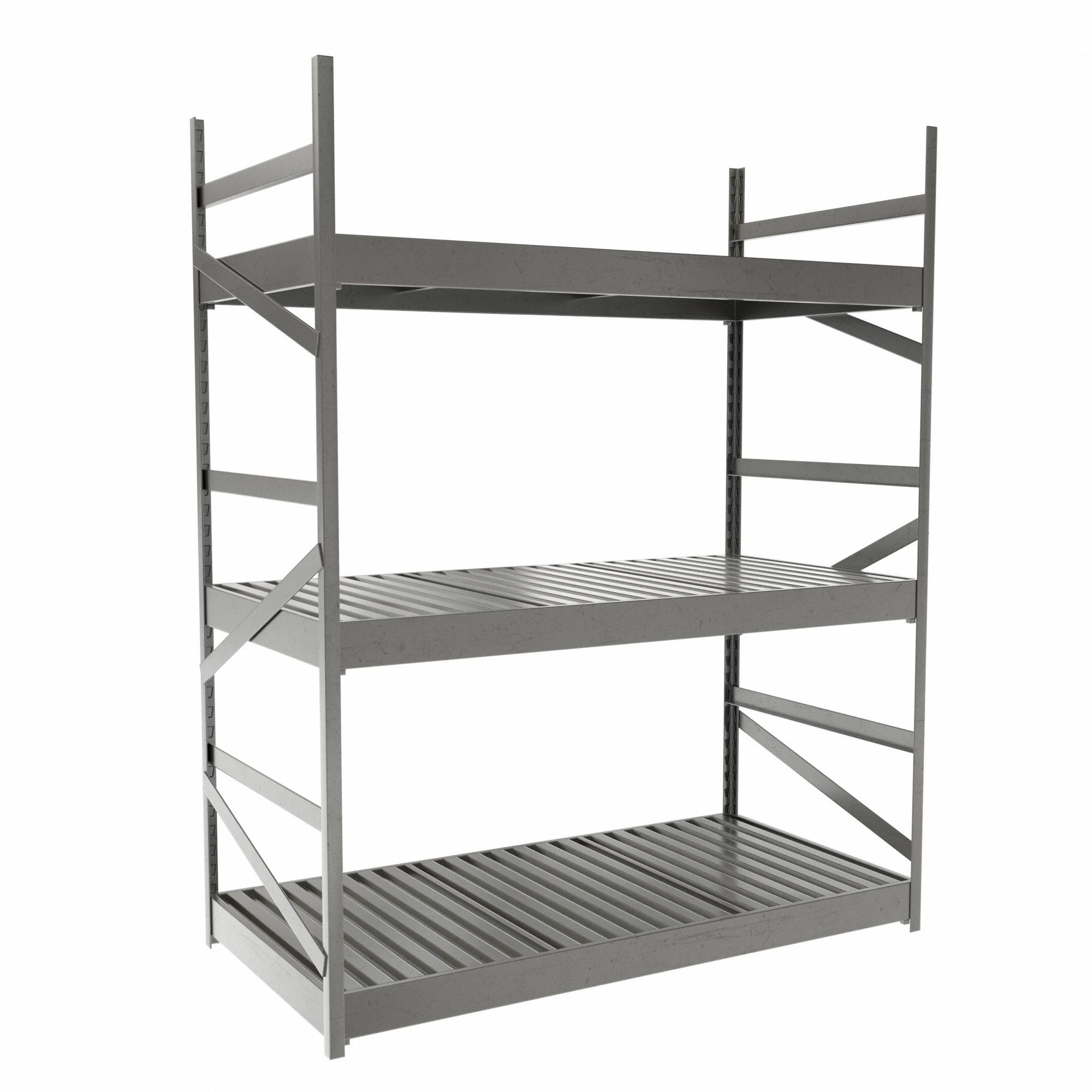 EQUIPTO, Starter, Light-Duty, Bulk Rack With Decking - 36G038|1015D42S ...