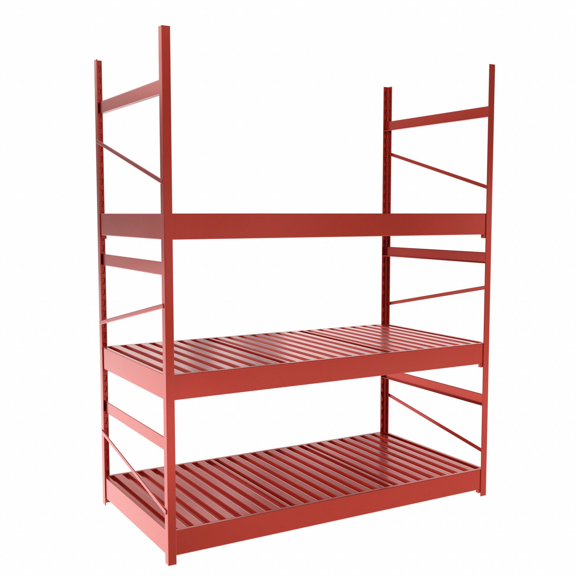 EQUIPTO, Starter, Light-Duty, Bulk Rack With Decking - 36G039|1015D42S ...