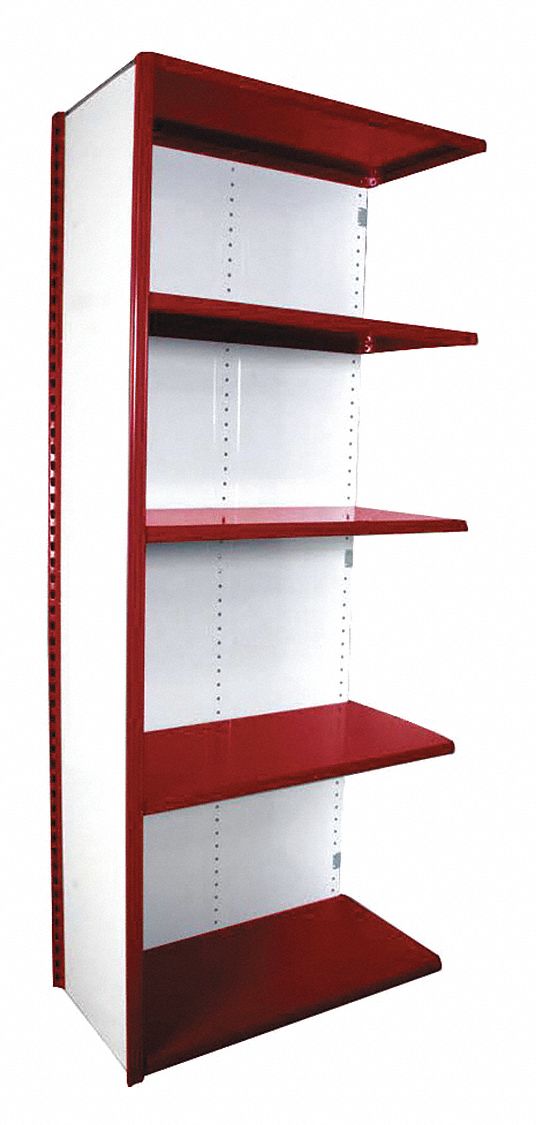 EQUIPTO, Add-On, Heavy-Duty, Metal Shelving - 36G063|671Y5A-RD - Grainger