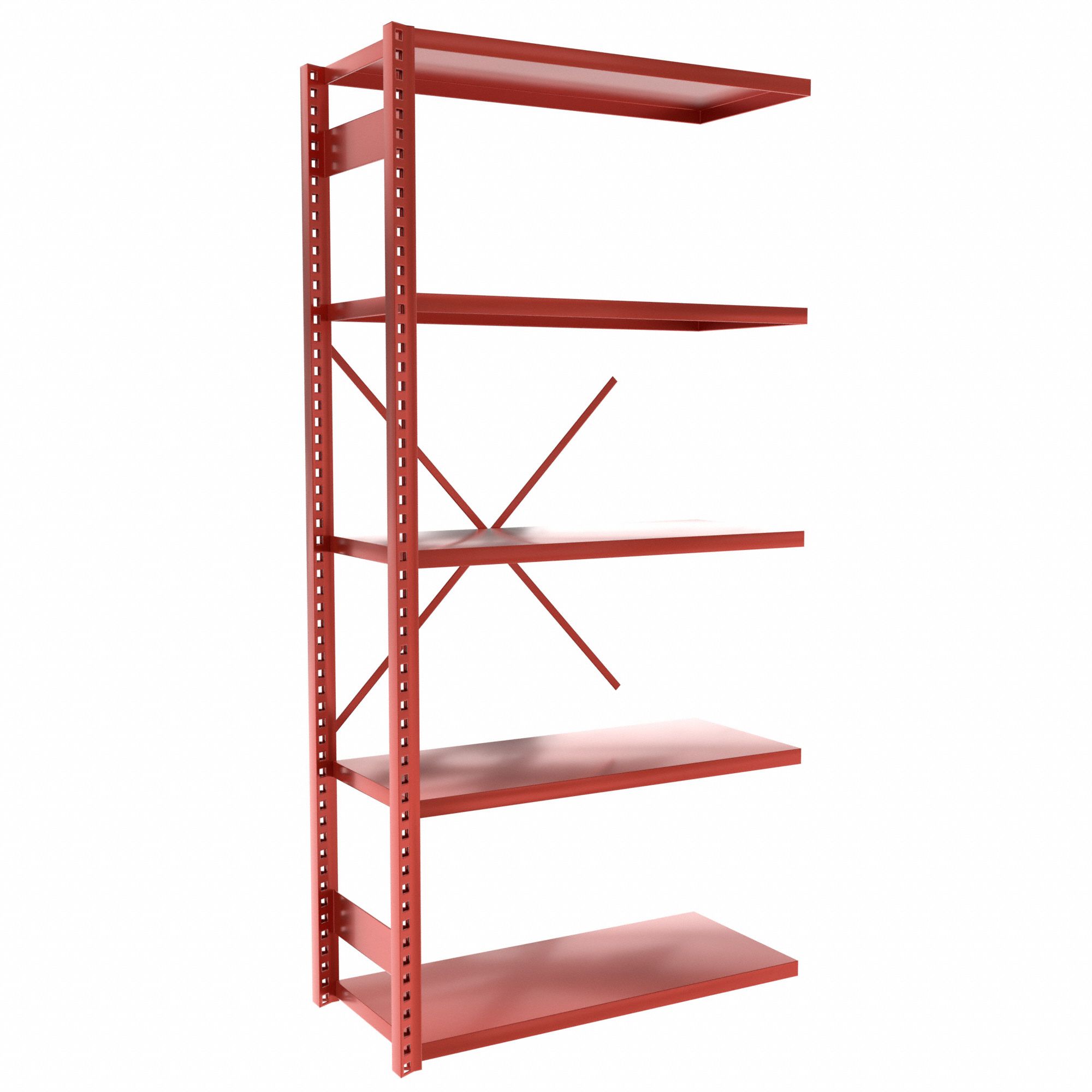 EQUIPTO, Add-On, Heavy-Duty, Metal Shelving - 36G083|663Y5A-RD - Grainger