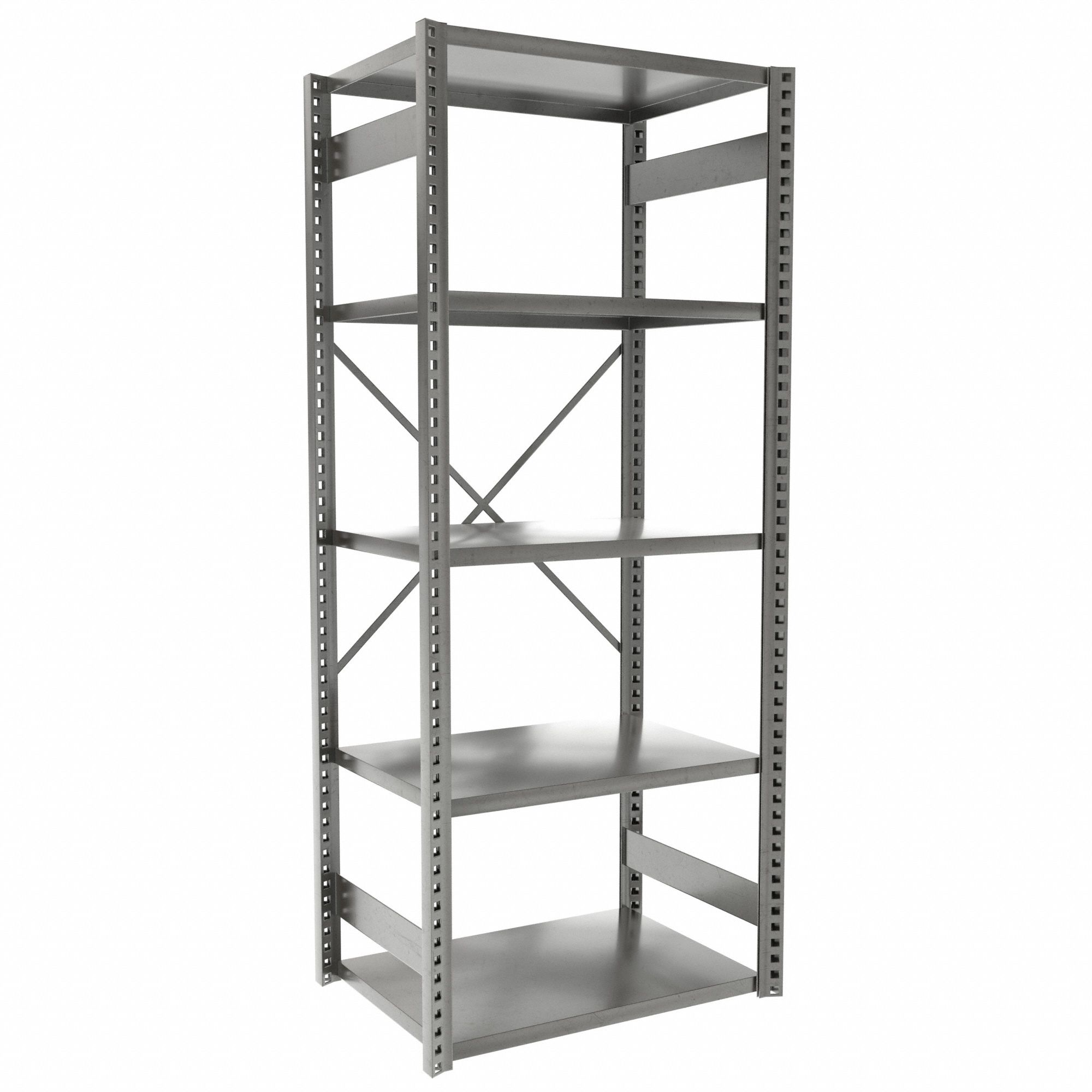 EQUIPTO, Starter, Heavy-Duty, Metal Shelving - 36G084|665-5S-GY - Grainger
