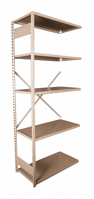 EQUIPTO Metal Shelving: Add-On, Heavy-Duty, 36 in x 12 in, 84 in ...