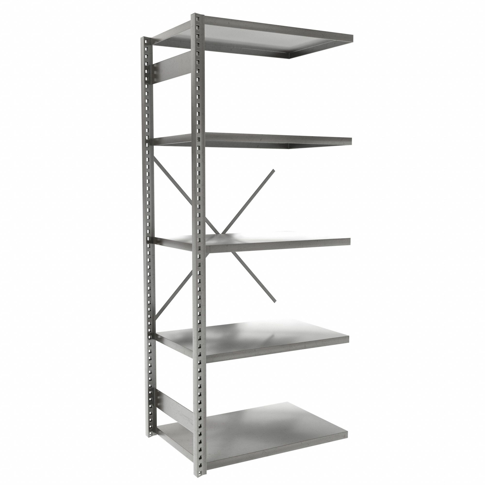 EQUIPTO, Add-On, Heavy-Duty, Metal Shelving - 36G109|665-5A-GY - Grainger
