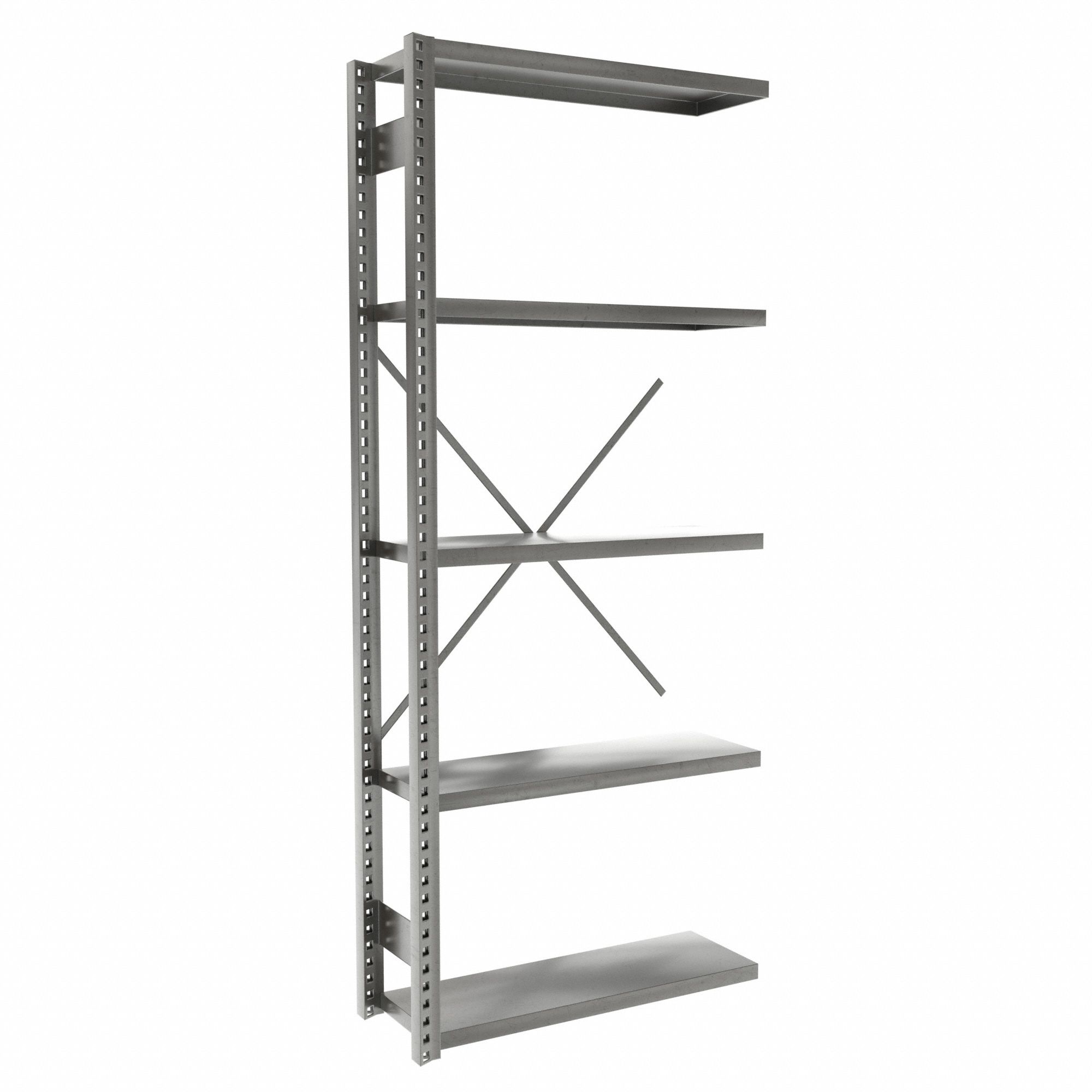 EQUIPTO, Add-On, Heavy-Duty, Metal Shelving - 36G125|661-5A-GY - Grainger