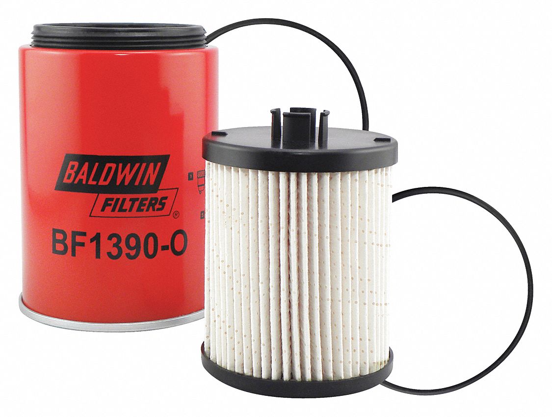 BALDWIN FILTERS, Spin-On, 4 3/8 in Outside Dia, Fuel Filter - 36G590 ...