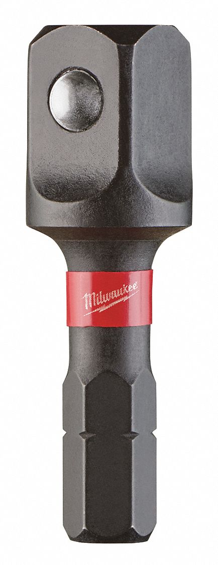 MILWAUKEE, 3/8 in Input Drive Size, Black Oxide, Hex Drive Socket ...