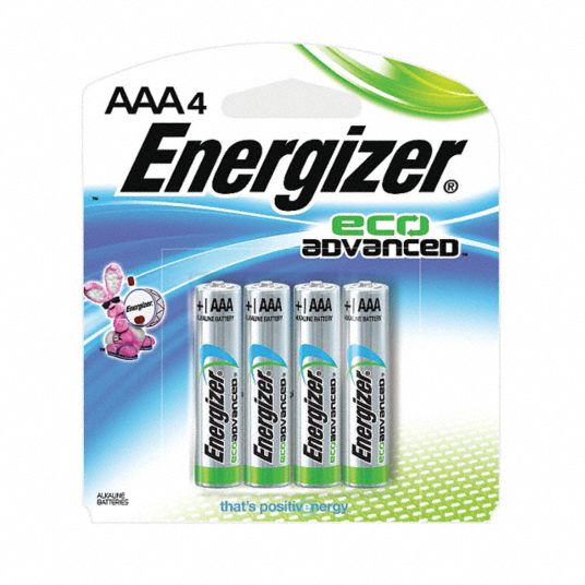 Battery,Alkaline,AAA,Everyday,PK4 - Grainger