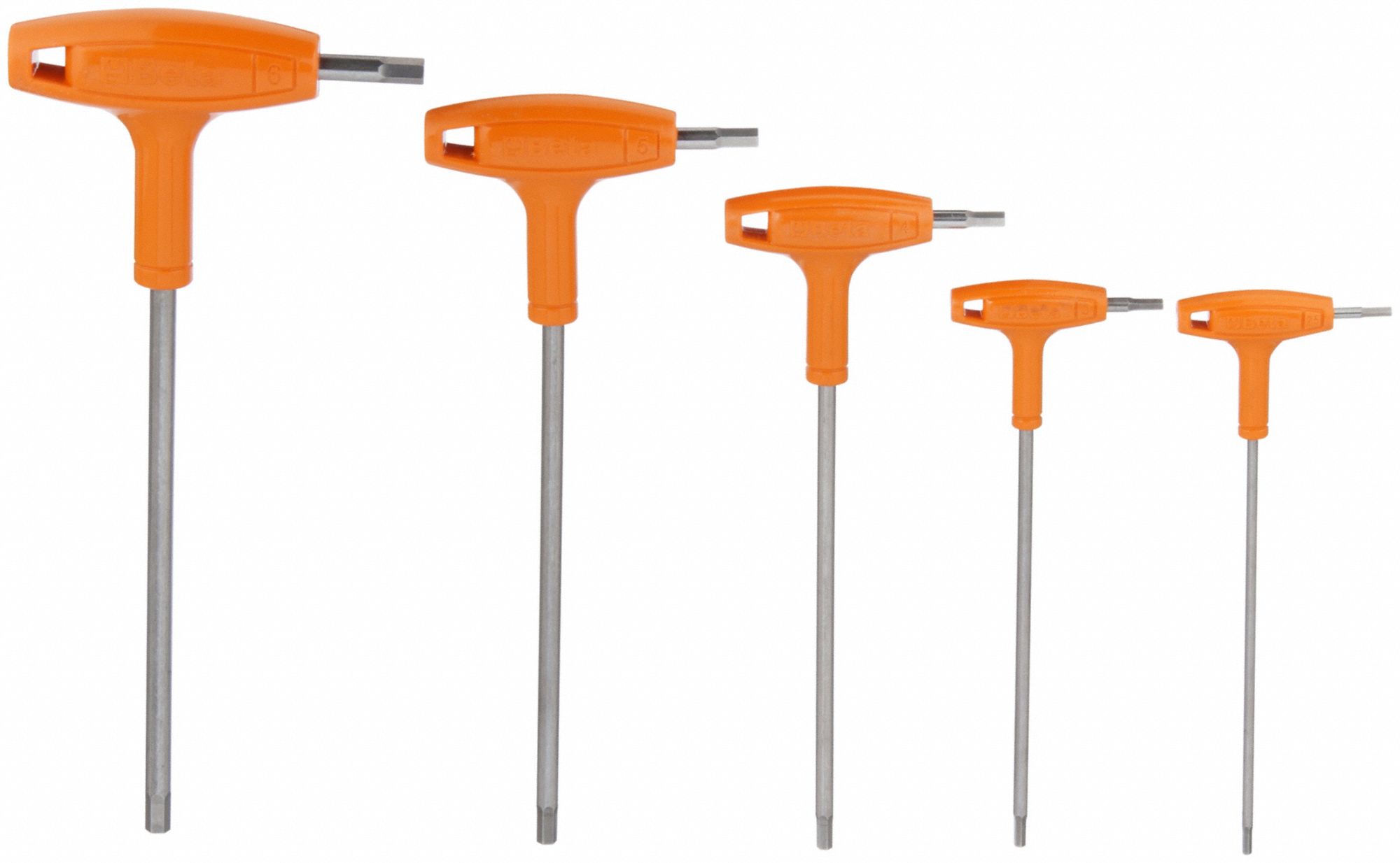 BETA, 1 - 5 Pieces, T, Hex Key Set - 36HV38|000961952 - Grainger