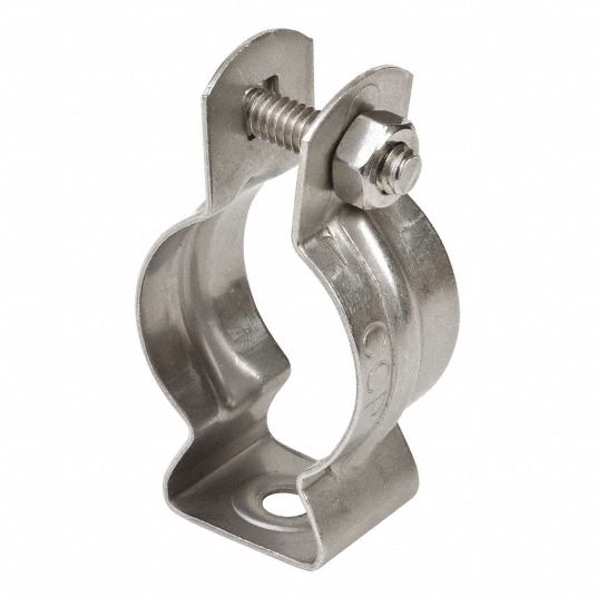 3/4 in Trade Size, Stainless Steel, Conduit & Cable Hanger - Screw-On ...
