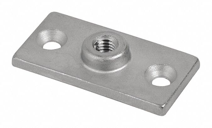 CALBRITE Split Ring Mounting Plate, 316 Stainless Steel, Polished Brite ...