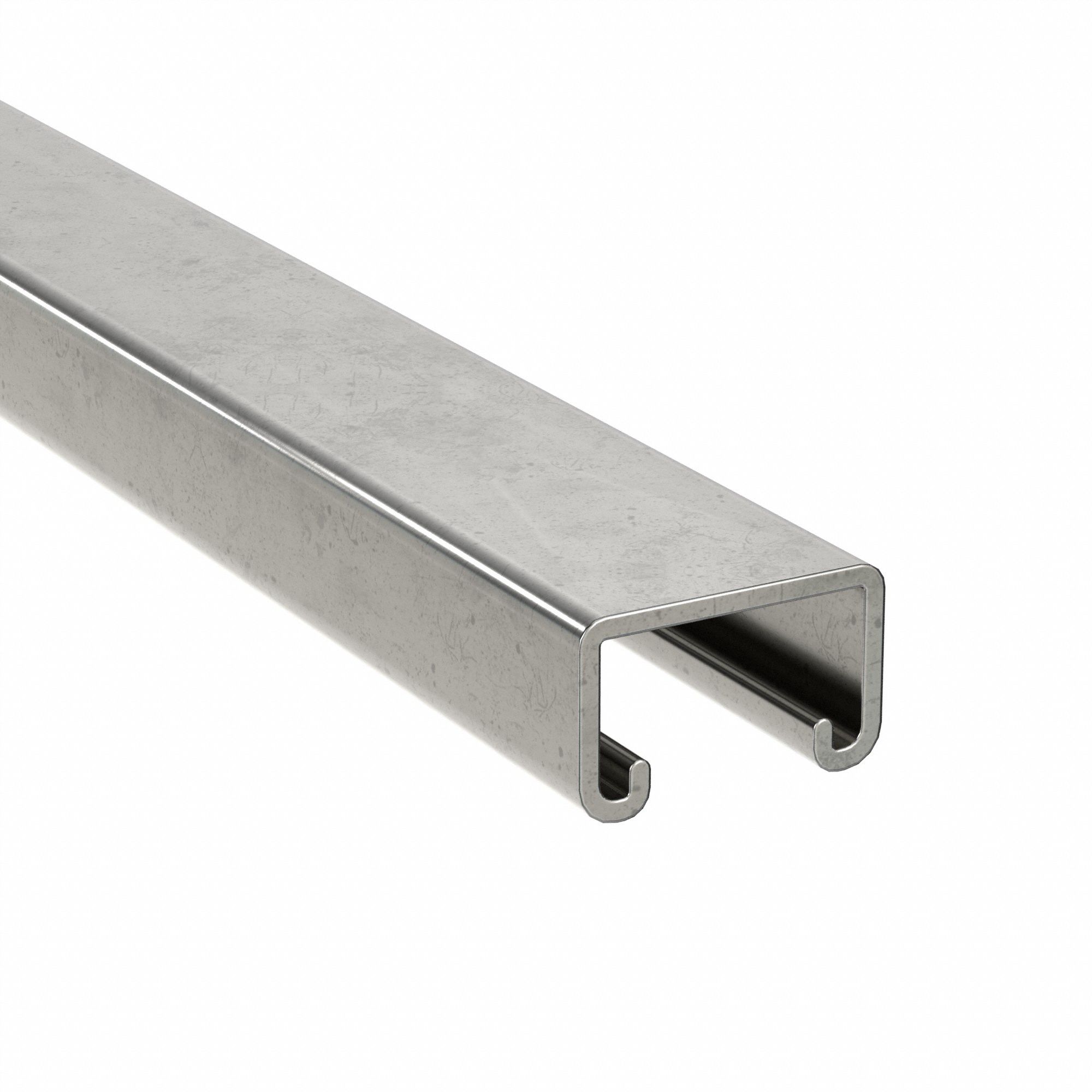 304 Stainless Steel, Polished, Strut Channel - Solid Wall - 36HY06 ...