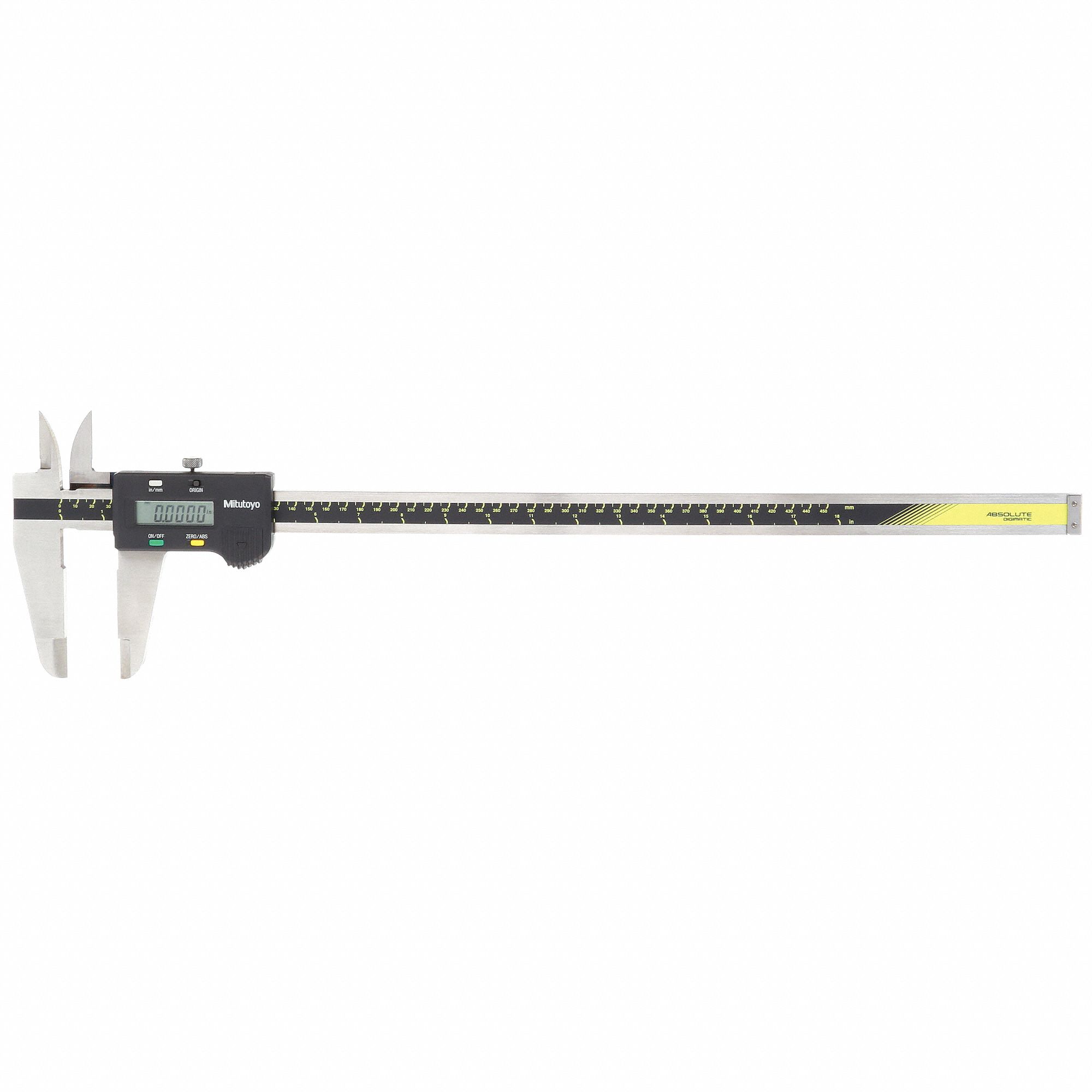 MITUTOYO, 0 in to 18 in /0 mm to 450 mm, Inch/Metric, Long Range ...