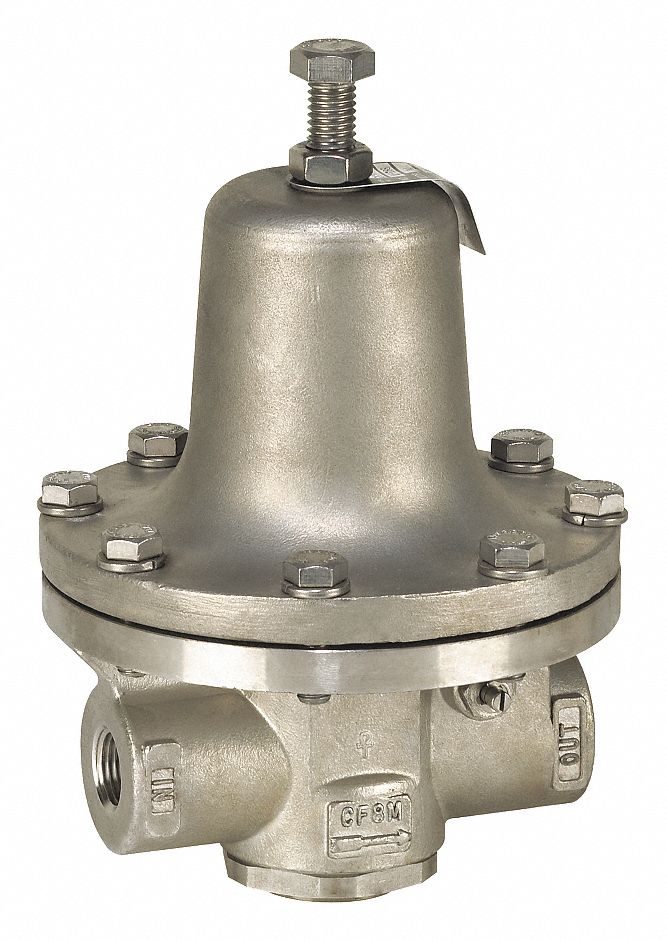 WATTS, Stainless Steel, FNPT x FNPT, Steam Pressure Regulator - 36JA97 ...