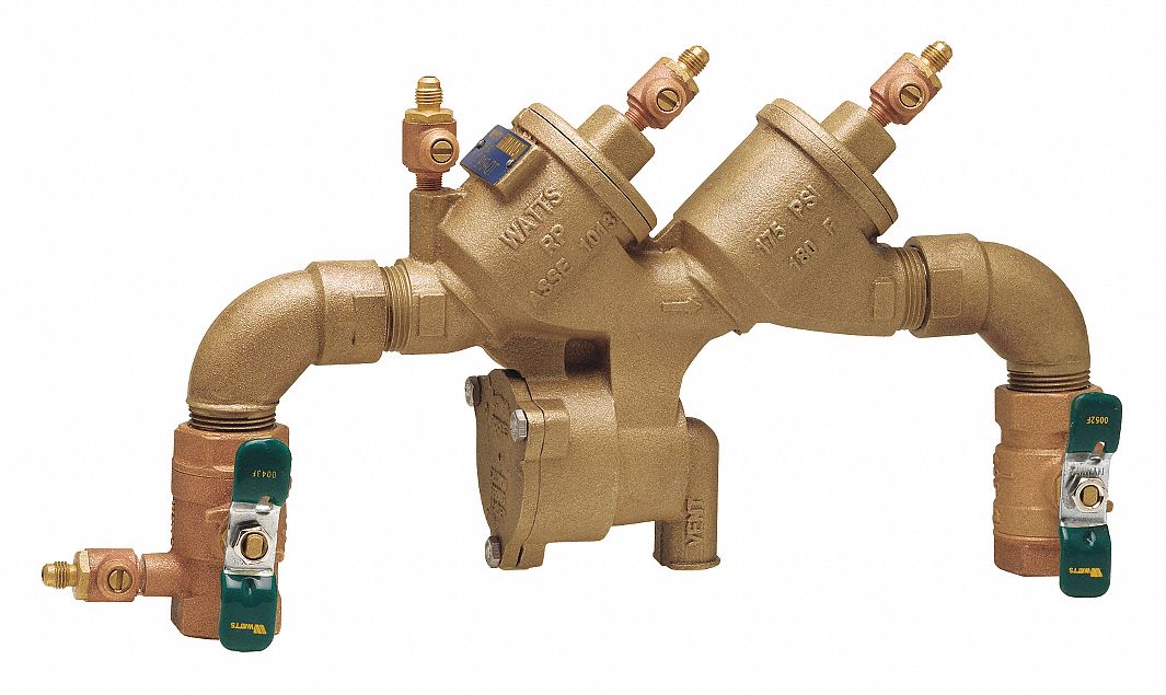 WATTS Reduced Pressure Zone Assembly, Bronze, Watts 919 Series, FNPT ...