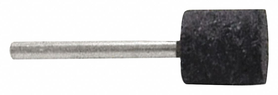 EAZYPOWER Abrasive Point: Cylinder, 1/4 in Head Wd, 9/16 in Head Lg, 1 ...