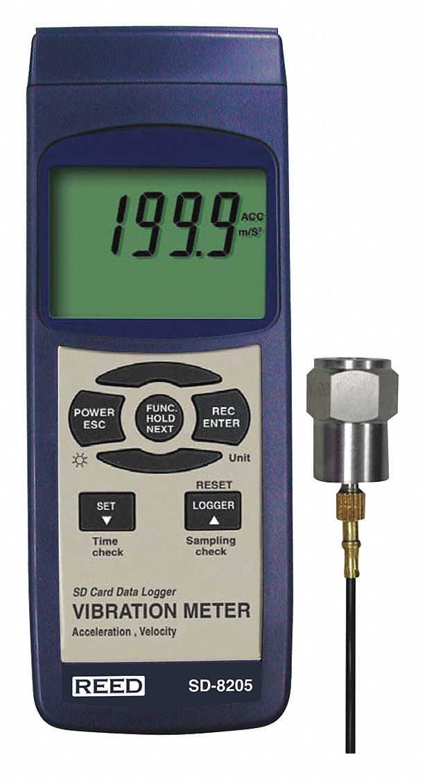 REED VIBRATION METER-DATA LOGGER - Vibration Meters - REESD8205 ...
