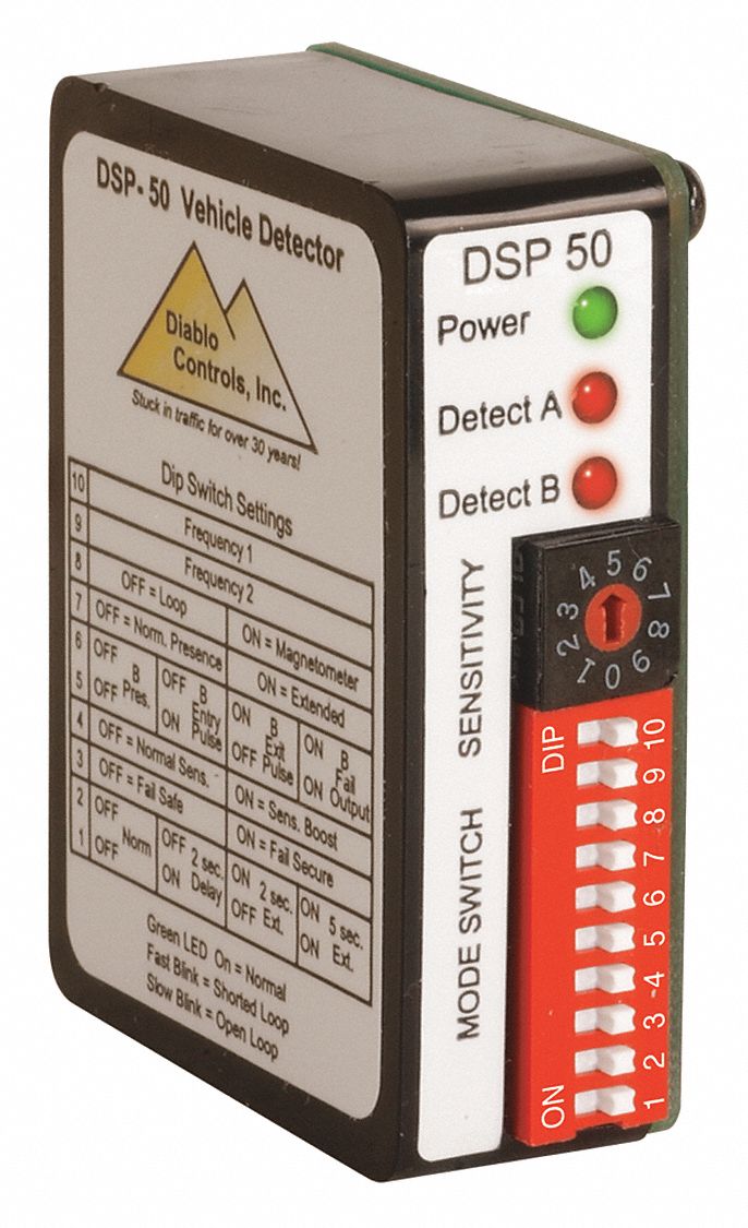 DIABLO CONTROLS, INC., 10 to 30V AC, Vehicle Detector - 36JH73|DSP-50 ...