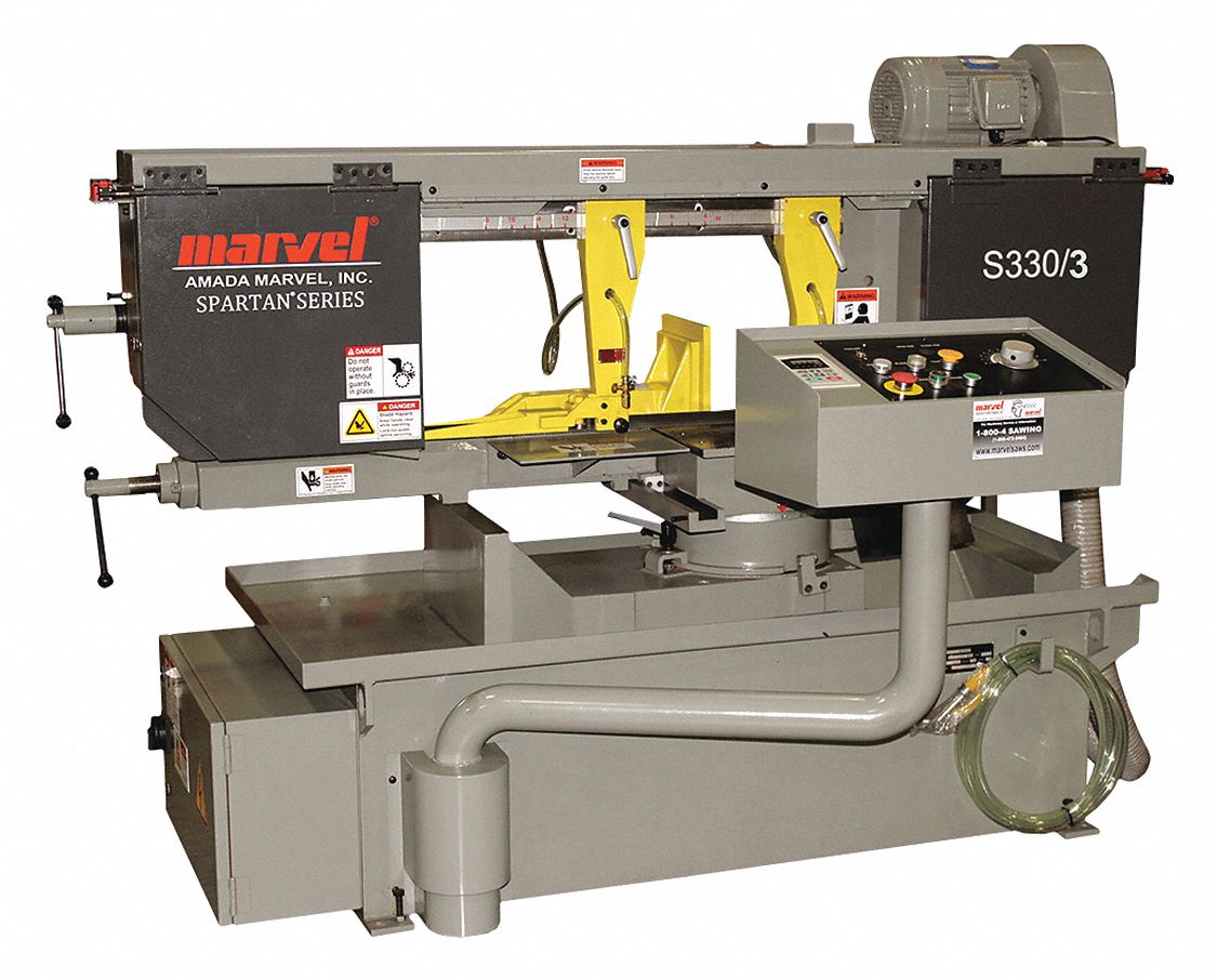 MARVEL, Horizontal, 230/460V AC, Band Saw - 36JT43|S330/3 - Grainger
