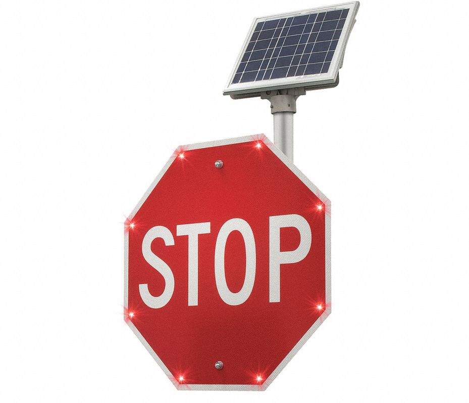 BLINKERSIGNS Señalamiento de Alto con LED,Aluminio - 36JT61 | 2180 ...