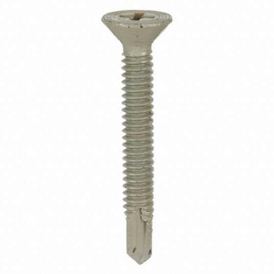 #12 Size, 2 1/4 in Lg, Self-Drilling Screw - 36K167|1092000 - Grainger