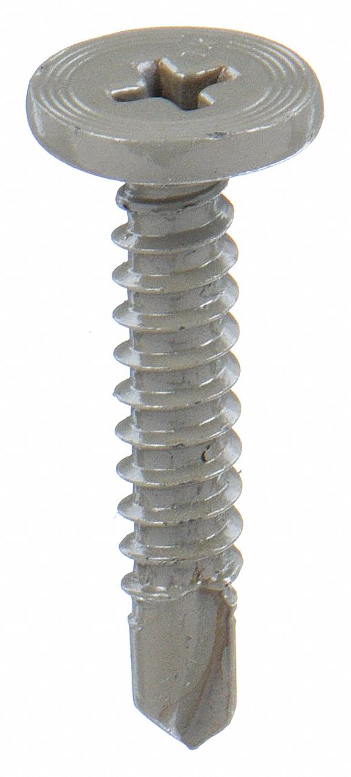 #12 Size, 1 in Lg, Self-Drilling Screw - 36K138|1575553 - Grainger