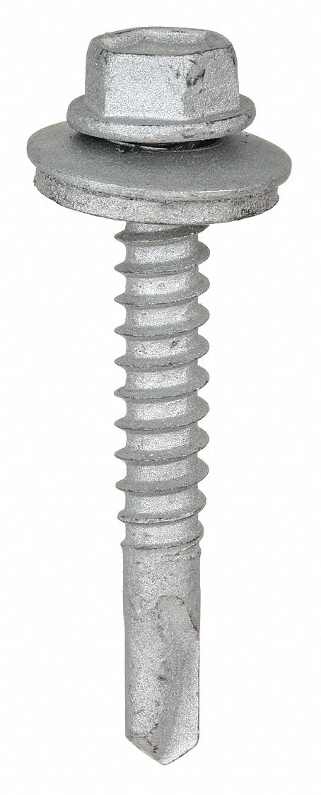 #12 Size, 1 1/2 in Lg, Self-Drilling Screw - 36K144|1404000 - Grainger
