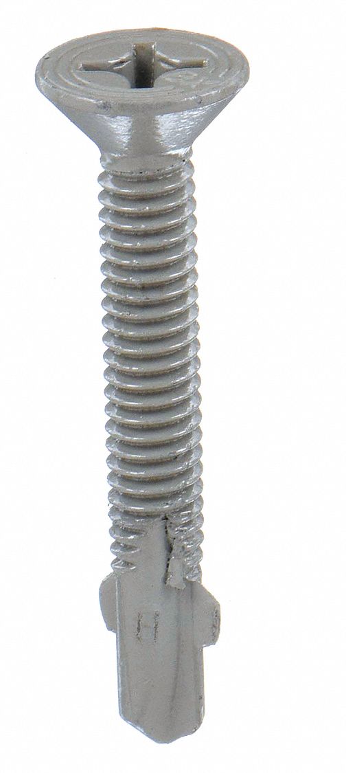 #12 Size, 1 5/8 in Lg, Self-Drilling Screw - 36K165|1552500 - Grainger