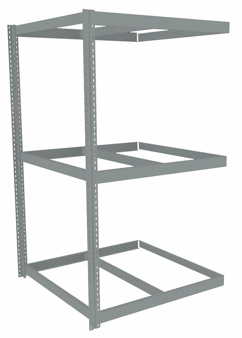 TENNSCO Boltless Shelving: Add-On, Heavy-Duty, 48 in x 48 in, 84 in ...