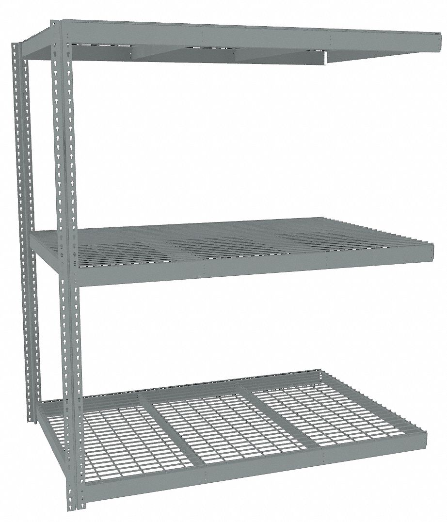 TENNSCO Boltless Shelving: Add-On, Heavy-Duty, 72 in x 48 in, 84 in ...