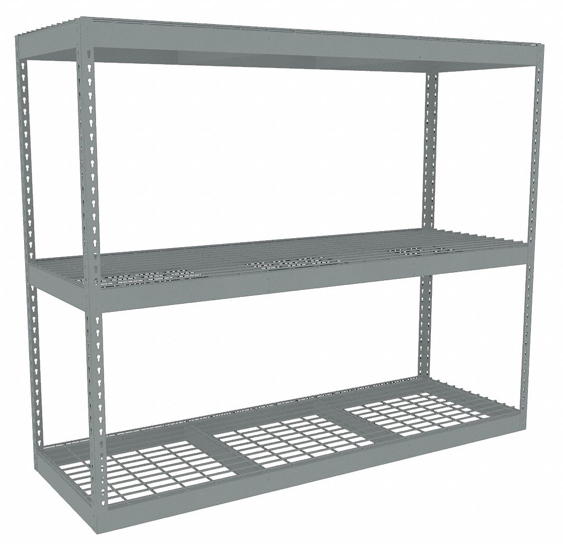 TENNSCO, Starter, Heavy-Duty, Boltless Shelving - 36K346|ZLE5-7224S-3W ...