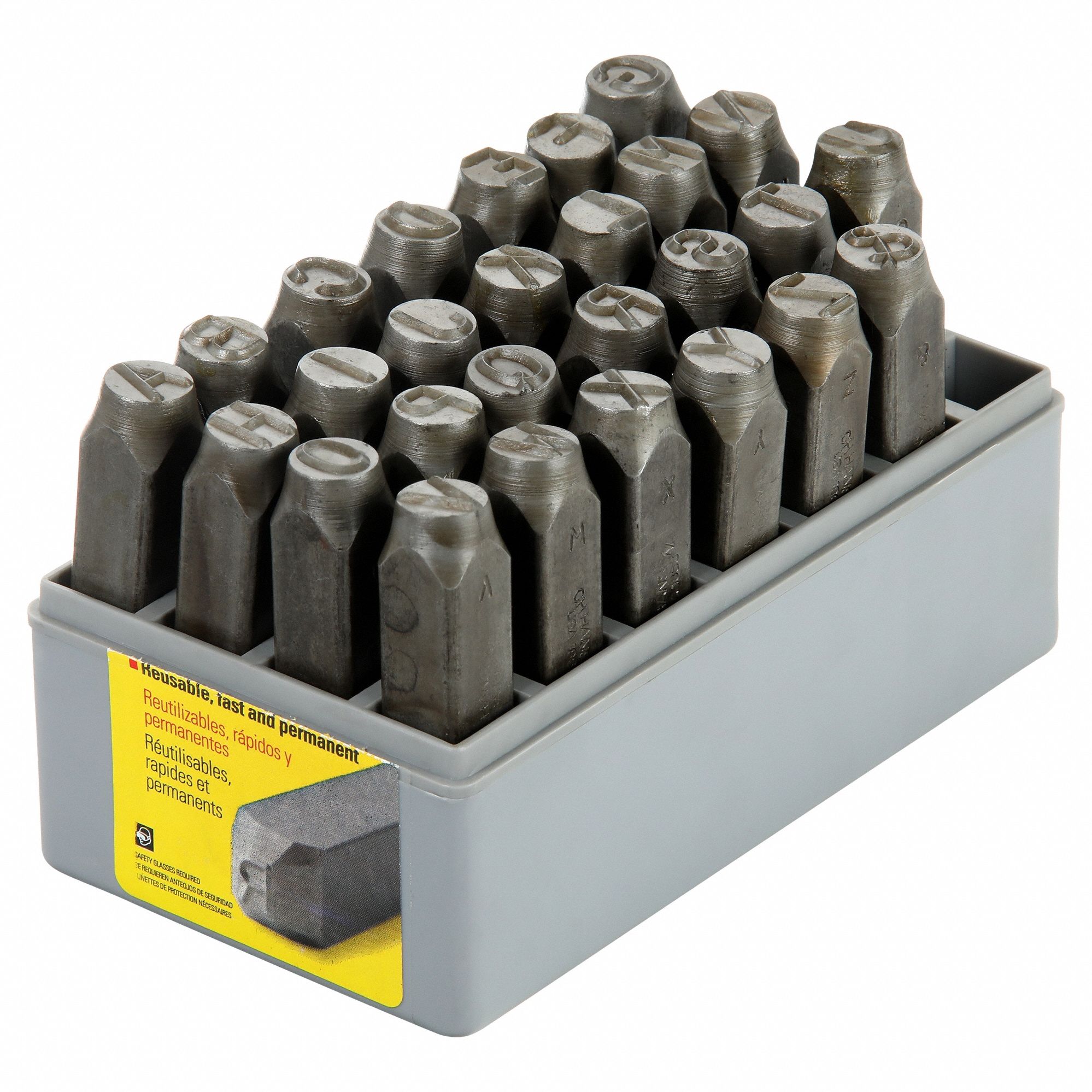 C.H. HANSON, A thru Z, Ampersand(&), 3/8 in Character Ht, Hand Stamp ...