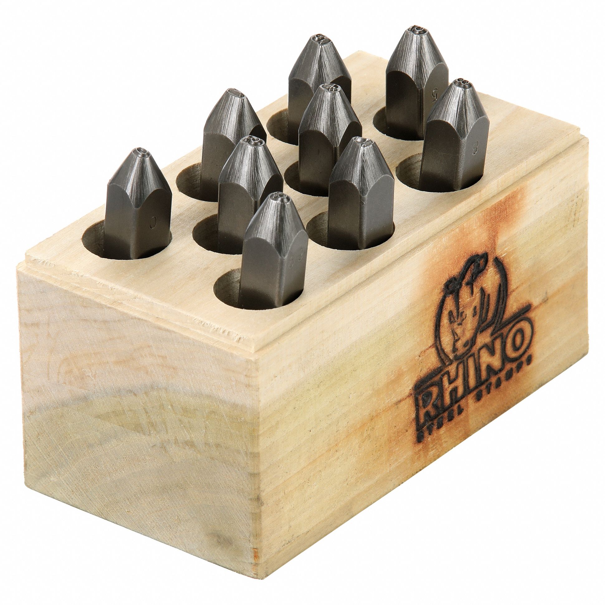 C.H. HANSON, 0 thru 9 (6 doubles as 9), 3/16 in Character Ht, Hand ...