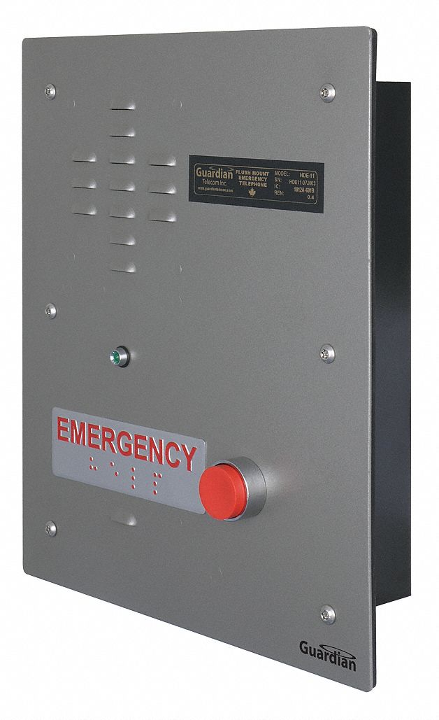 Emergency Telephone,Recessed Wall - Grainger