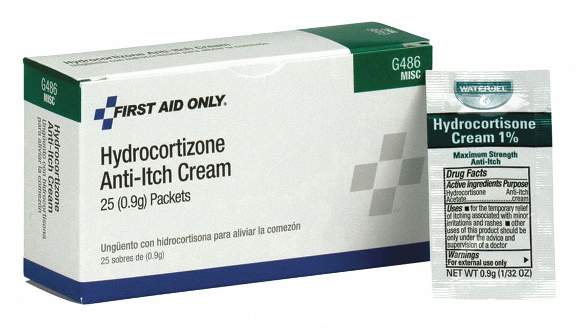FIRST AID ONLY, Hydrocortisone Acetate, Cream, Topical Anti-Itch ...