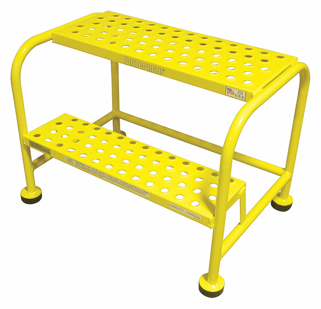 COTTERMAN, 2 Steps, 1.7 ft Overall Ht, Step Stool - 36LH52 ...