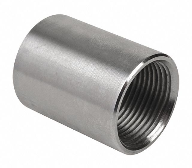 CALBRITE Threaded Coupling: 316 Stainless Steel, 3/4 in Trade Size, 1 5 ...