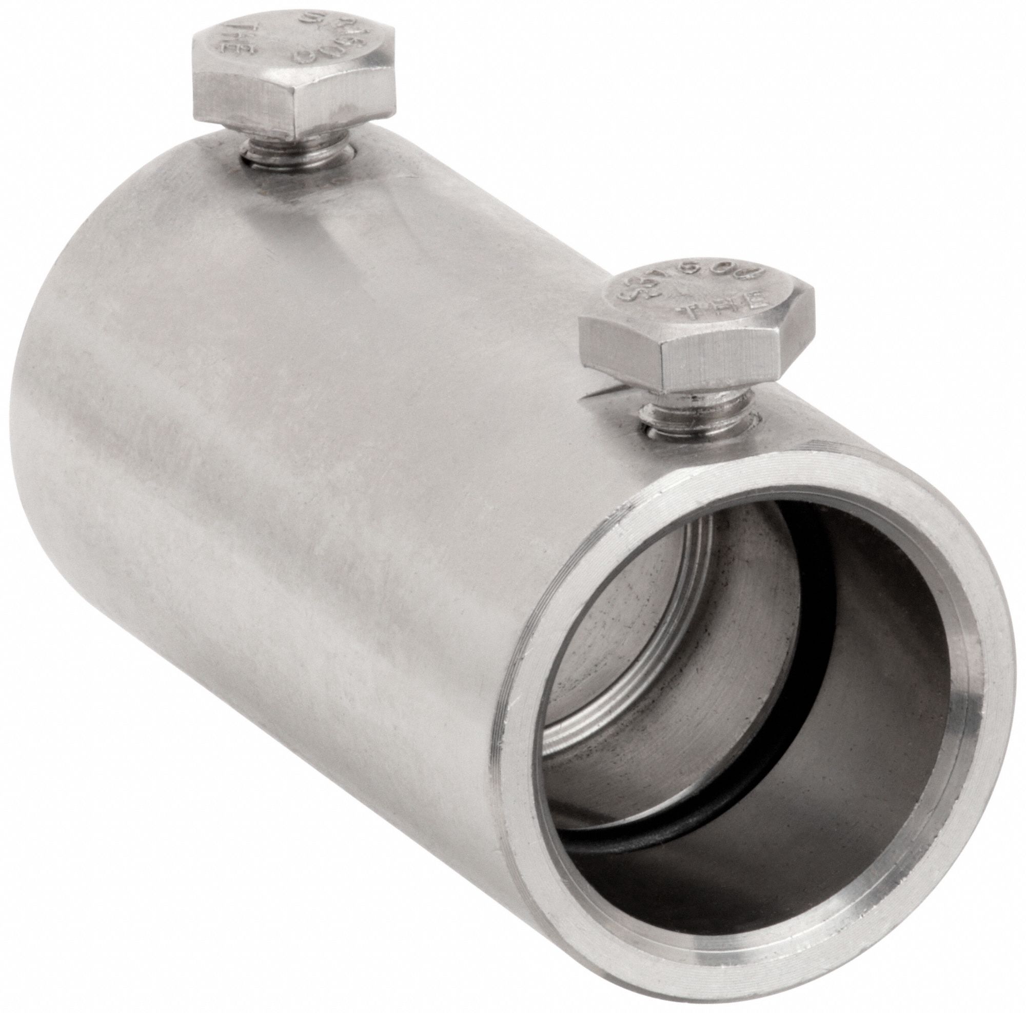 316 Stainless Steel, 2 in Trade Size, Set Screw Conduit Coupling ...