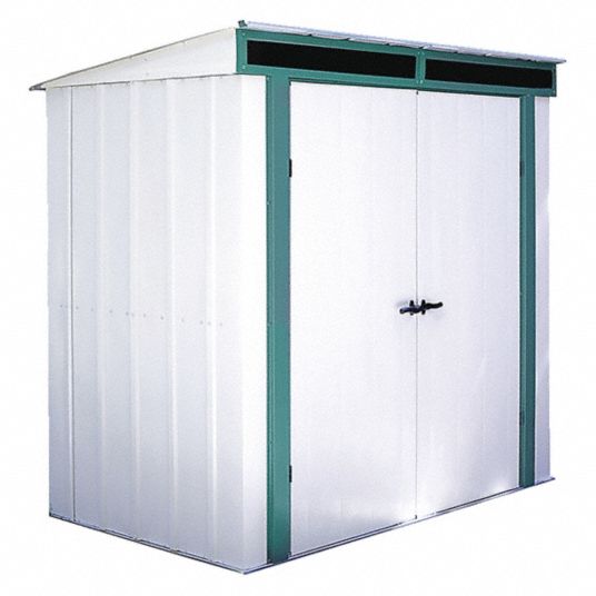 Outdoor Storage Shed,25 cu. ft.,Sand - Grainger