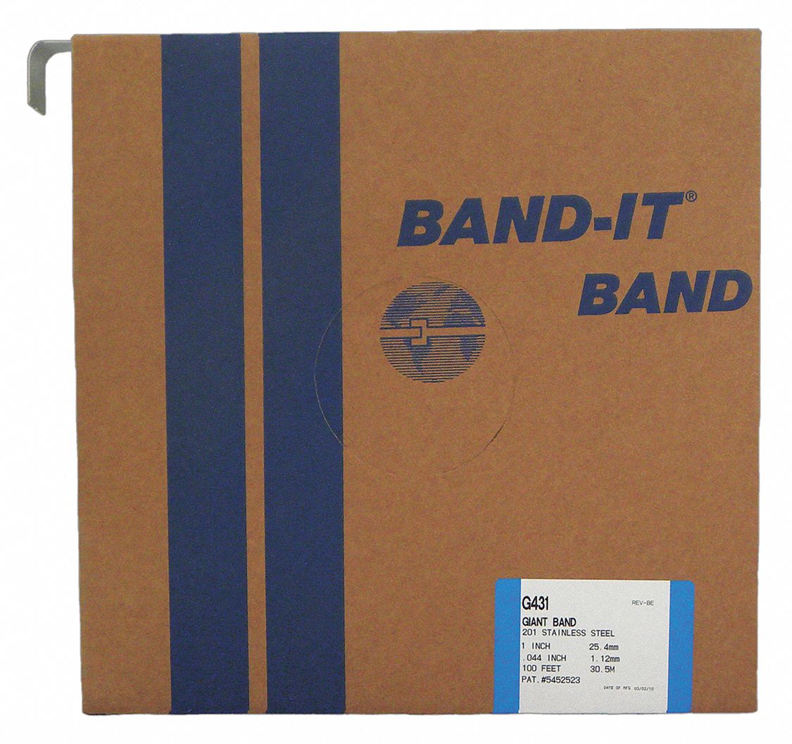 Giant Band, 201Ss 1X0.044 RL/100Ft - 36M577|G43199 - Grainger