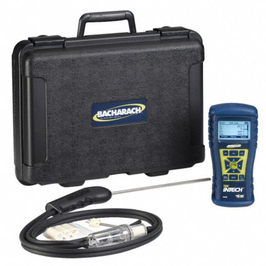 BACHARACH, Carrying Case, 0 ppm to 2,000 ppm, Combustion Analyzer Kit ...